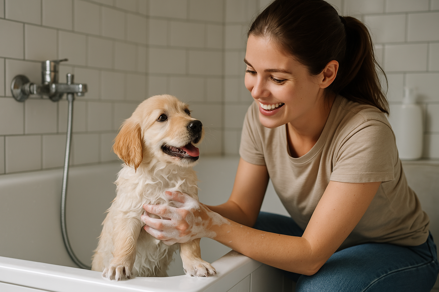 How To Teach Your Puppy To Love Bath Time | Happy Puppy Tips